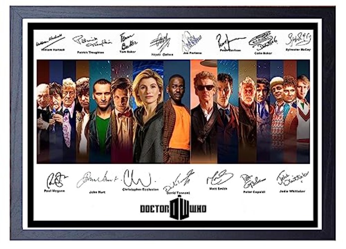 Throne | Doctor Who Signed/Autographed Print all Doctors. Dr Who (A4 ...