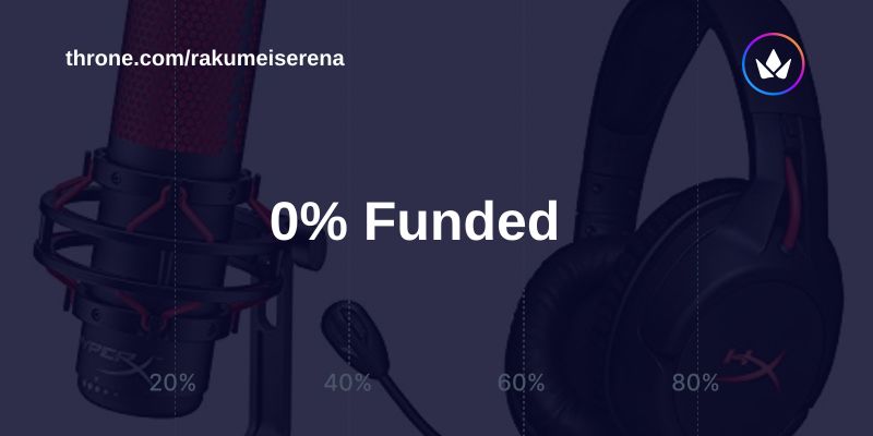 Throne | Rakumei Serena | HyperX QuadCast - USB Condenser Gaming Microphone and HyperX Cloud ...