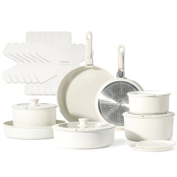 Throne | Livi | CAROTE 21pcs Detachable Handle Pots and Pan Set ...