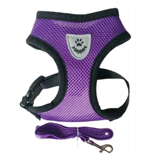 Throne | Mio ! | Adjustable Cat Dog Harness with Leash - Purple / M
