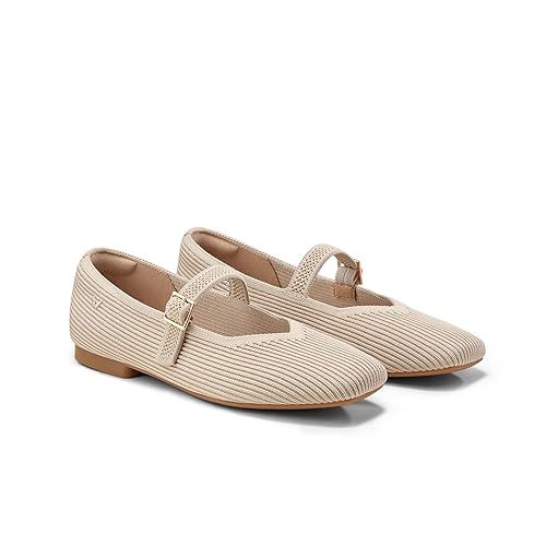 Throne | VIVAIA Margot Mary Jane Women Flat Shoes Slip on Square-Toe ...