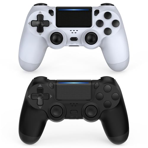 Throne | Jhan | Wuthur PS4 Controller Wireless 2 Pack, Compatible with PlayStation 4 - Black ...