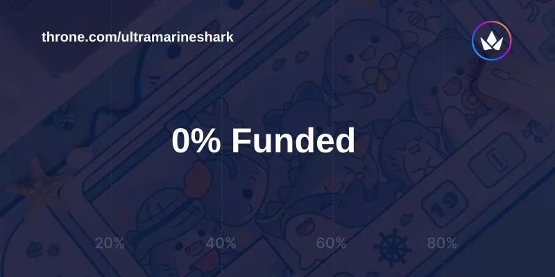 Throne | Blue (ultramarineshark) | Large Shark Mouse Pad Cute Shark Decor