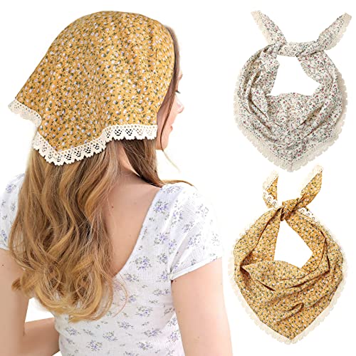 Throne | Ms Flusterbunny | AWAYTR 2Pcs Floral Hair Bandanas Tie-back ...