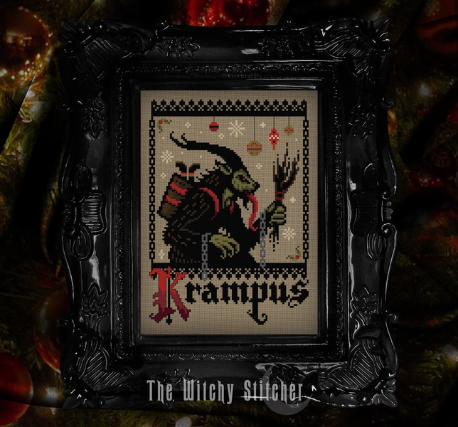 Throne | Heatherbizzo | Gruss Vom Krampus - Cross Stitch Pattern ...