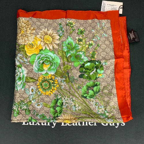 Throne | Twiniitwintwin | Gucci Red Bouquet Print Scarf