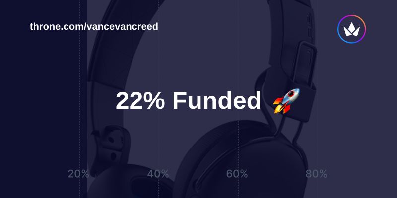 Throne | Van Creed Vance | Studio ANC On-Ear Wireless Headphones - Black