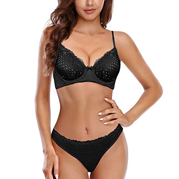 Throne Malou Nu Shekini Sexy Dessous Damen Set Bh Mit Bügel Push Up