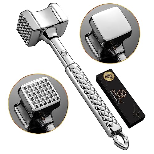 Throne Xenon Ramsay Meat Tenderizer Mallet Stainless Steel Premium