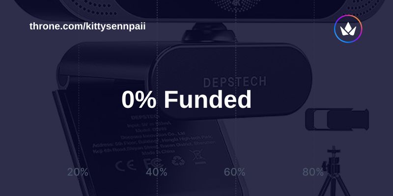 Throne | Kittysennpiie | DEPSTECH 4K Webcam, DW49 HD 8MP Equipped with ...