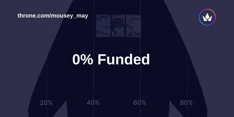 Throne | Mousey_May | Embroidered Peepo Hoodie - Medium