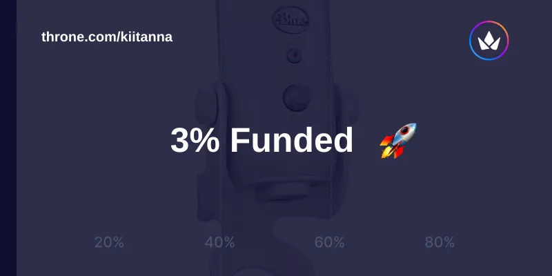 Throne | Kiitanna | BLUE Yeti Aurora USB Streaming Microphone - White Mist