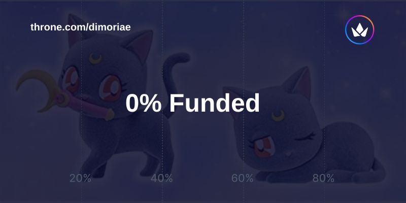 Throne | Dimoriae | Sailor Moon - Fluffy Puffy - Luna - Set Of 2 ...