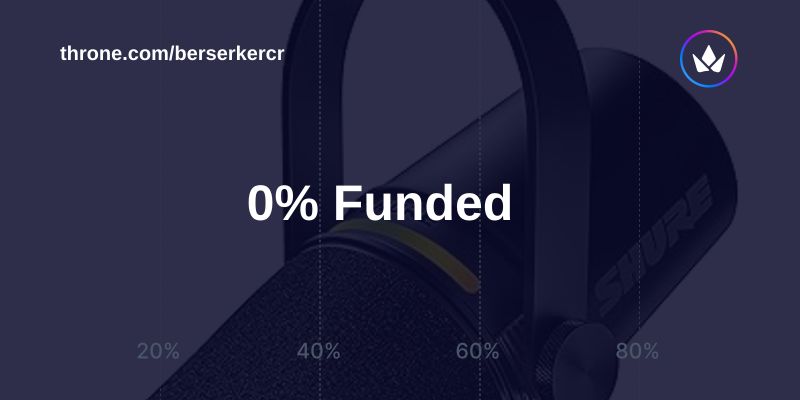 Throne | BerserkerCR | Shure MV7+ Podcast Dynamic Microphone. OBS Certified, Enhanced Audio, LED ...