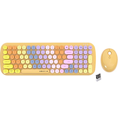 Throne | Wireless Keyboards and Mouse Combos, UBOTIE Colorful Gradient ...