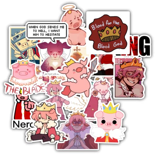 Throne | 20 Pcs Stickers Packs Technoblades Colorful Tribute Aesthetic ...