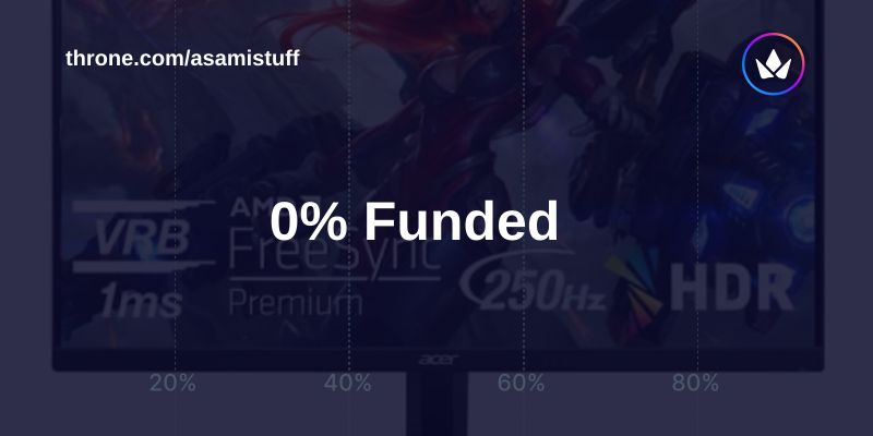 Throne | AsamiStuff | Acer 24.5" 250Hz 1ms AMD FreeSync Gaming Monitor ...