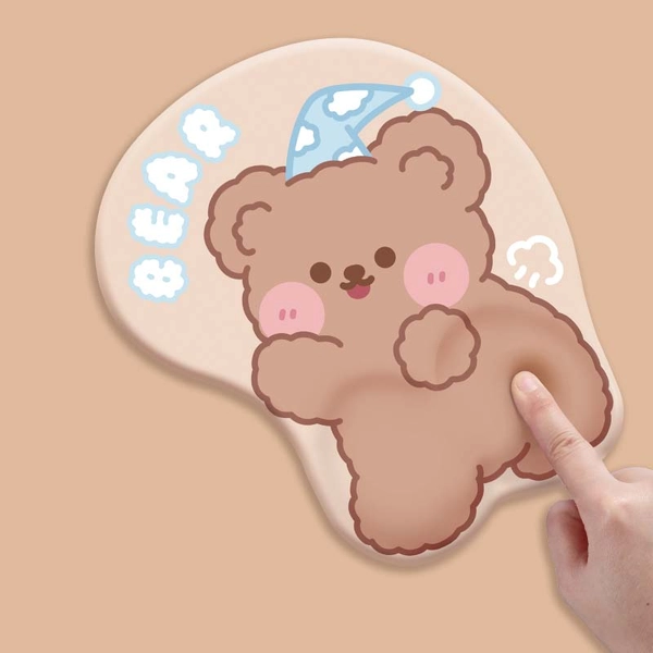 Throne | Mama Cozy Gaming | Kawaii Bunny Mouse Pad with Wrist Rest Cute ...