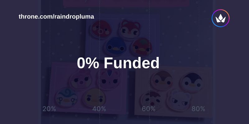 Throne | Raindropluma | Molly Duck Acrylic Pin - Any 4 character