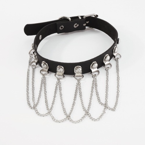 Throne | Minak | 'Cockpit' Black Alt Chain Choker