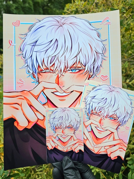 Throne | Jujutsu Kaisen Satoru Gojo | Gojo Fanart Print | Photo Card ...